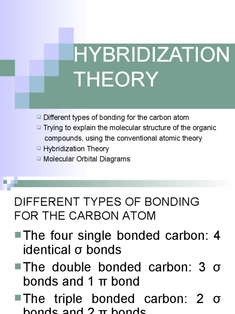 Hybridization Theory | PDF | Chemical Bond | Molecular Orbital