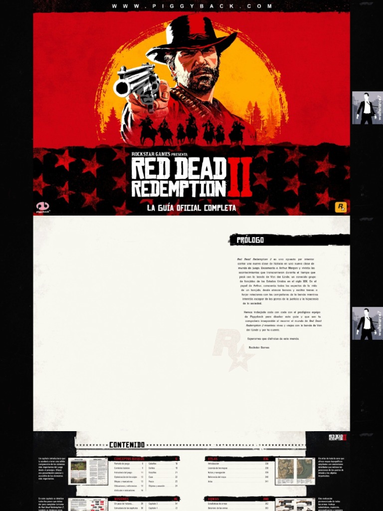 Red Dead Redemption 2 GUIA de Juego ESPAÑOL RDR2 PDF Descarga Gratis by Walterarce7 PDF | PDF