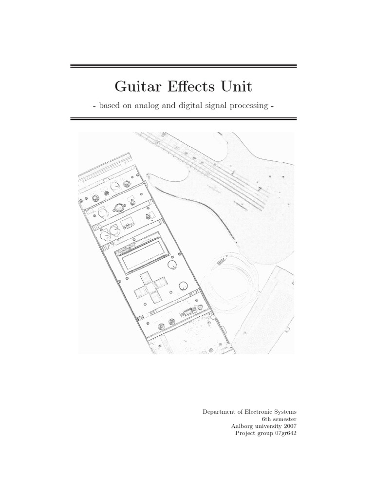 Electric Guitar Effects Unit PDF | PDF | Inductor | Electrical Impedance