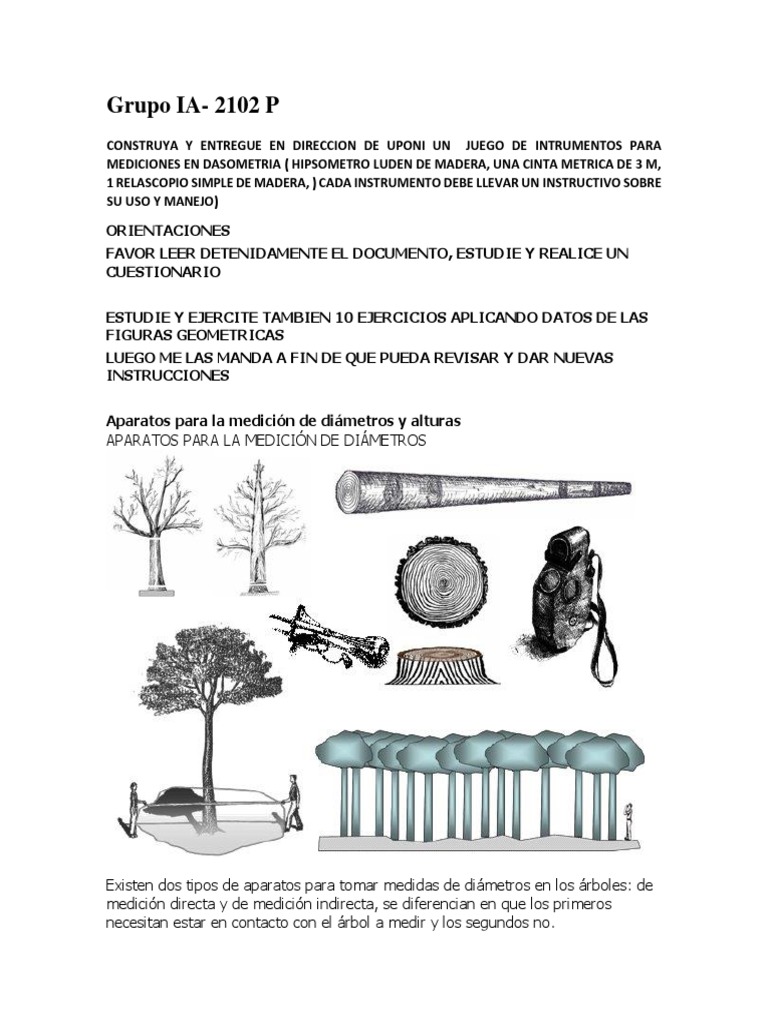 Instrumentos para Medición Forestal | PDF | Medición | Naturaleza