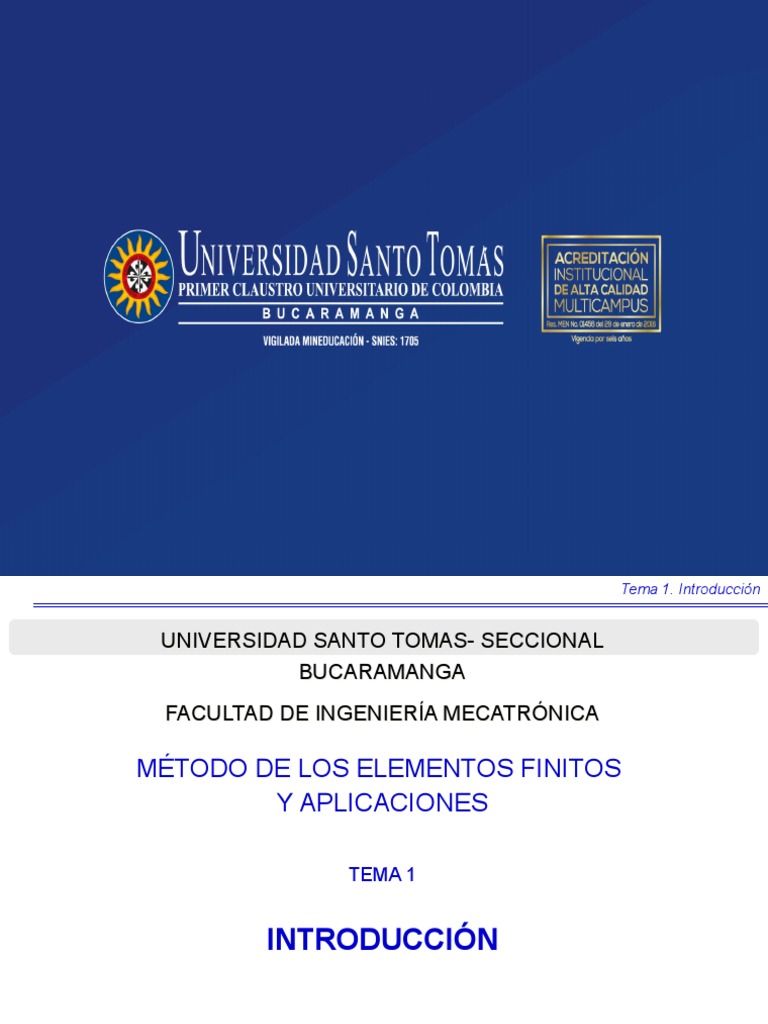 Introducción al Método de Elementos Finitos | PDF | Método de elementos ...