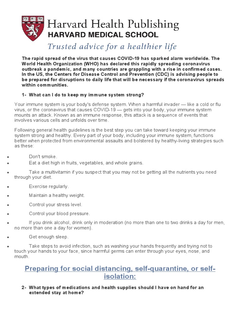 COVID-19 Safety Instructions Worksheet | PDF | Immune System | Public ...