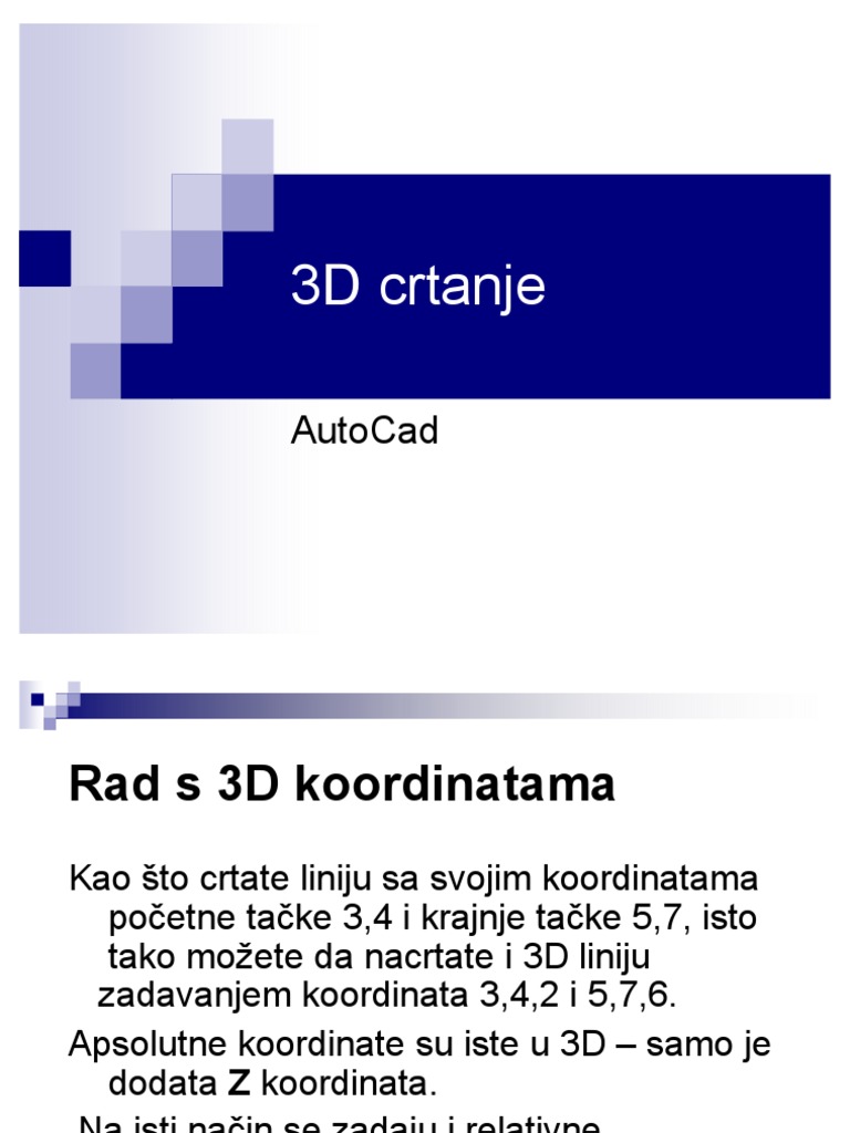 3D Crtanje | PDF