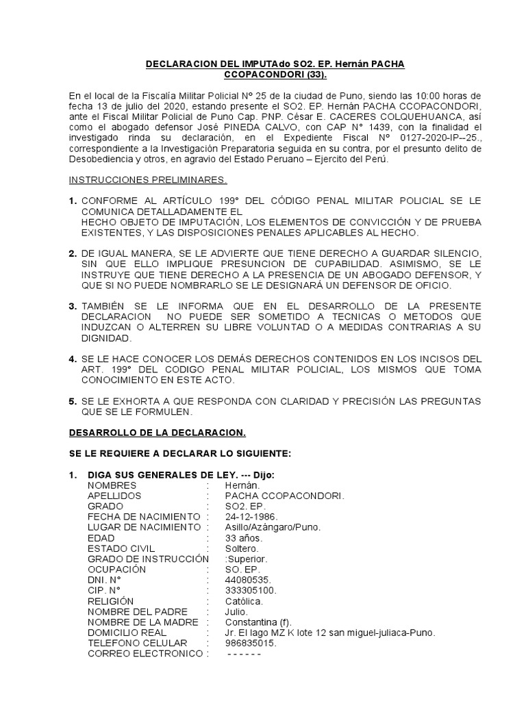 Pacha Ok | PDF | Policía | Perú