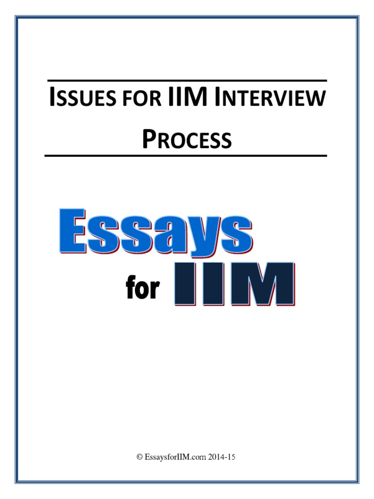 Ssues For Nterview Rocess: I IIM I P | PDF | Non Bank Financial ...