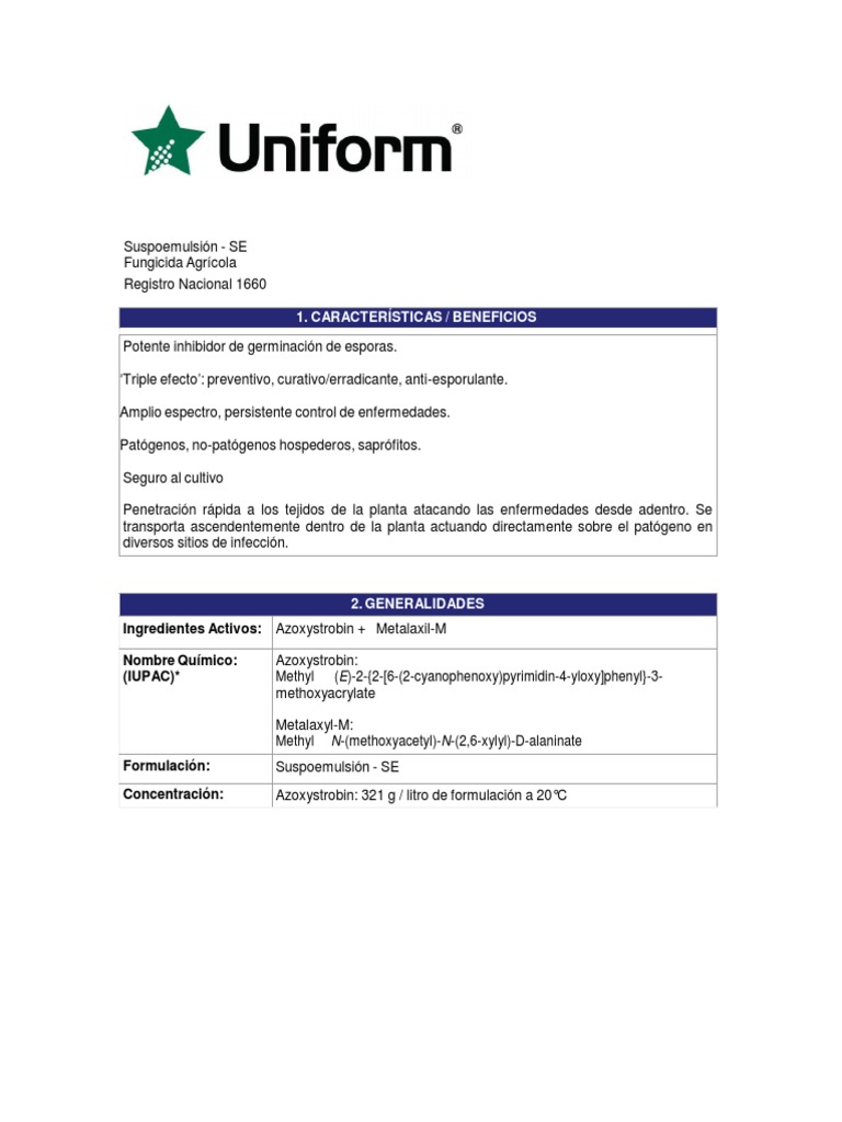 Uniform PDF | PDF | Hongo | Pesticida