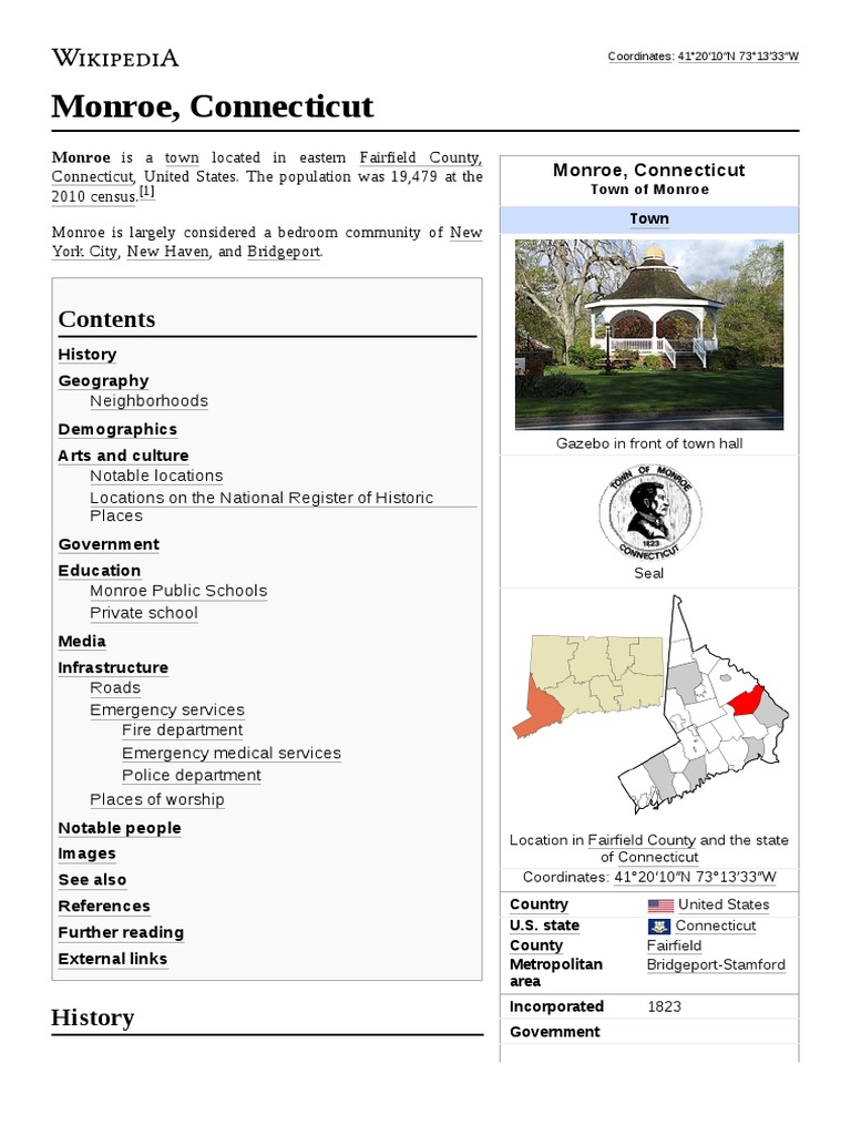 Monroe, Connecticut: Monroe Is A Town Located in Eastern Fairfield ...