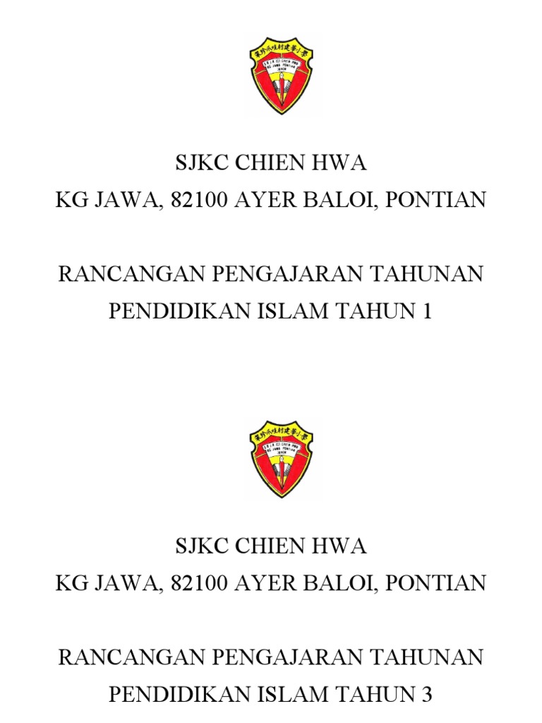 Rancangan Pengajaran SJKC Chien Hwa | PDF | Olahraga & Rekreasi ...