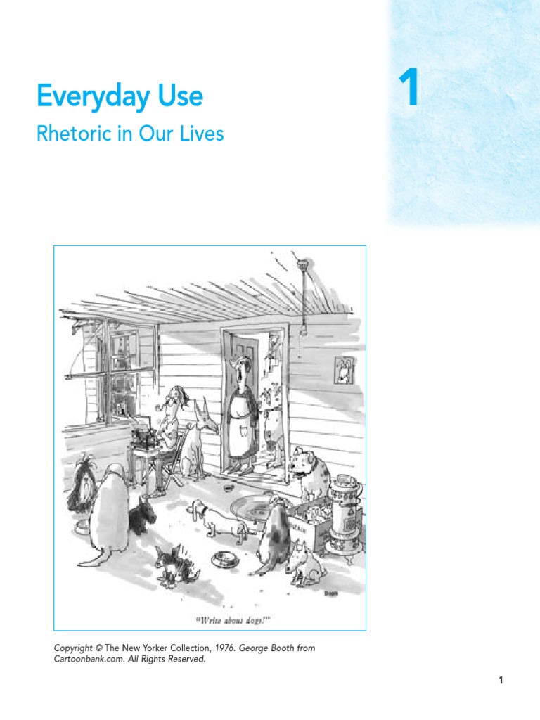 Everyday Use CH 1 Full Text | PDF | Rhetoric | Writers