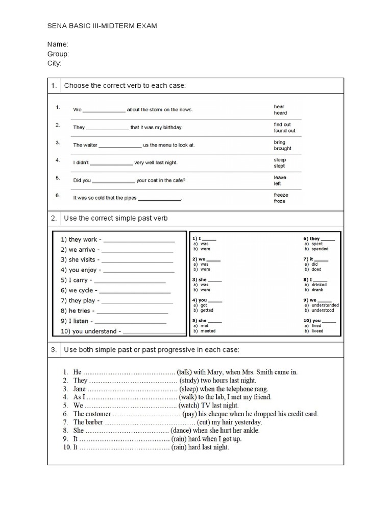 Sena Basic Iii-Midterm Exam | PDF
