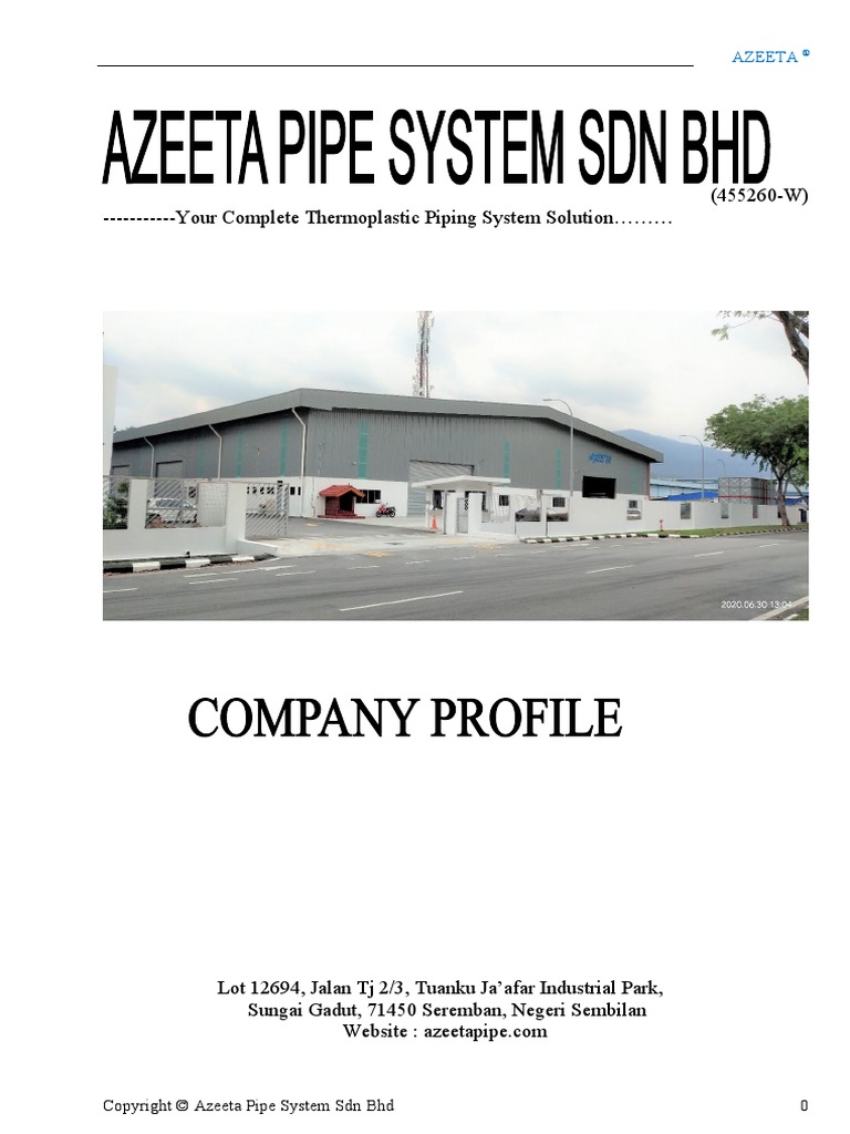 Azeeta Company Profile | PDF | Plumbing | Hydraulic Engineering
