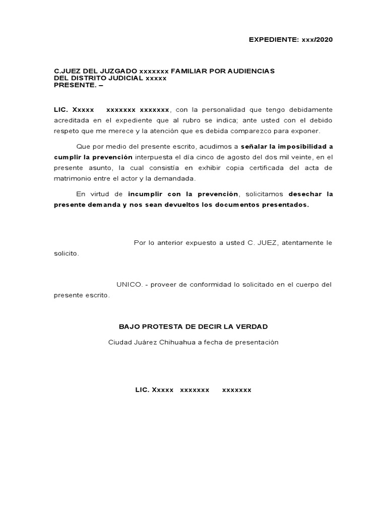 Escrito de Exhibir Oficio Lupe Lujan | PDF