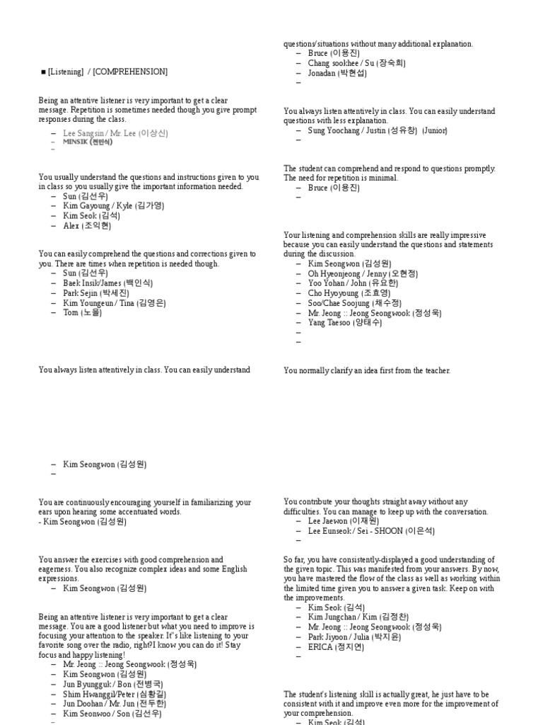 PR Template | PDF | Reading Comprehension | Question