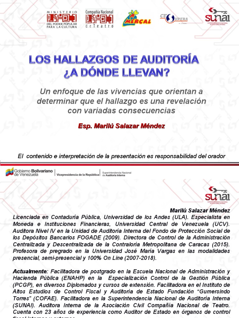 Hallazgo de Auditoria (23-07-2020) | PDF | Auditoría | Contralor