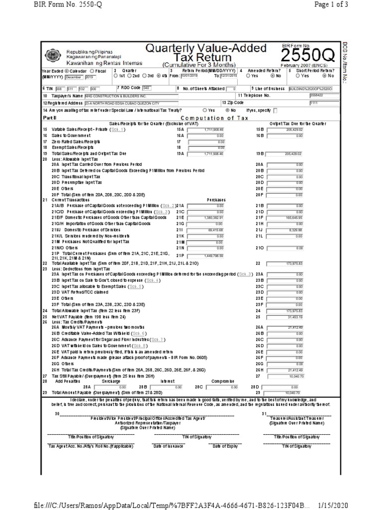 12 December 2550Q'19 | Download Free PDF | Withholding Tax | Services ...