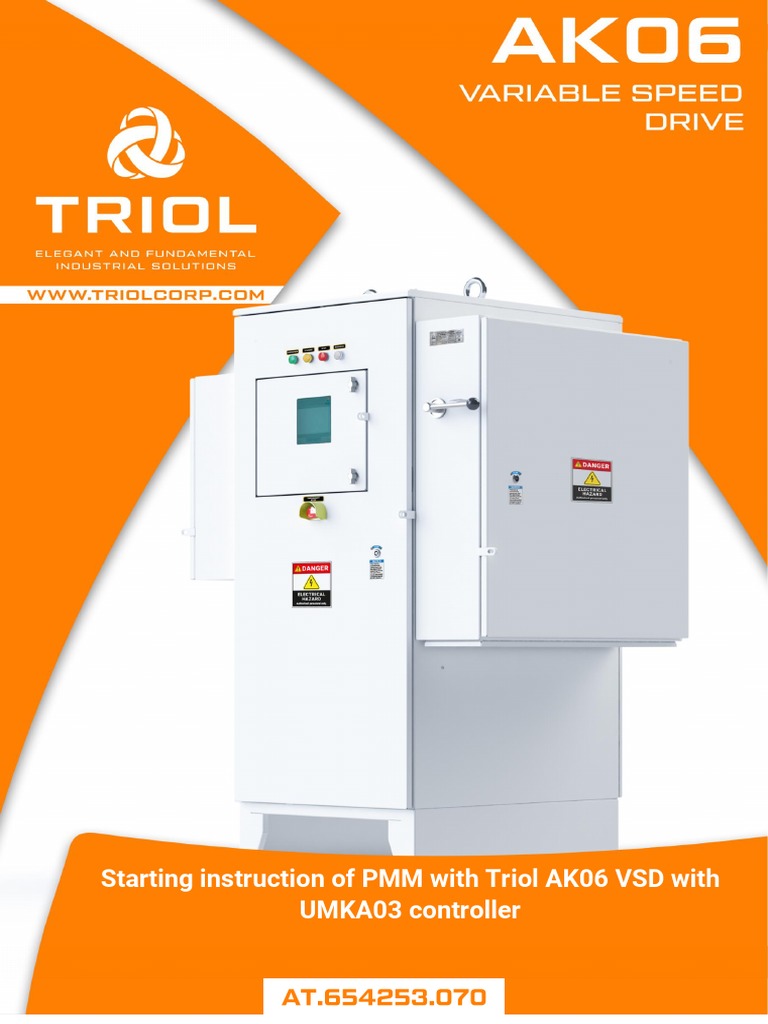 Starting PMM with Triol AK06 VSD | PDF | Electric Motor | Transformer