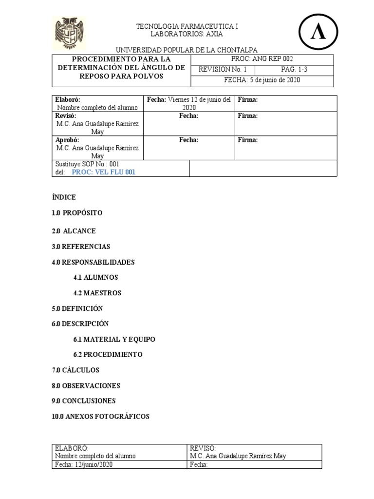 Práctica 2. Ángulo de Reposo 2020 | PDF | Naturaleza | Science
