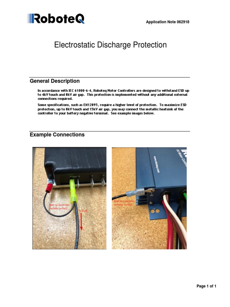 ESD Protection Application Note (App Note 062918) | PDF