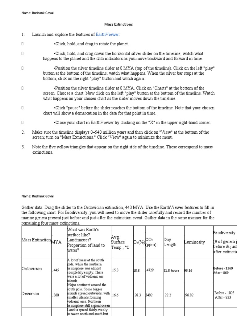 Earth's History and Mass Extinctions | PDF | Island | Pacific Ocean