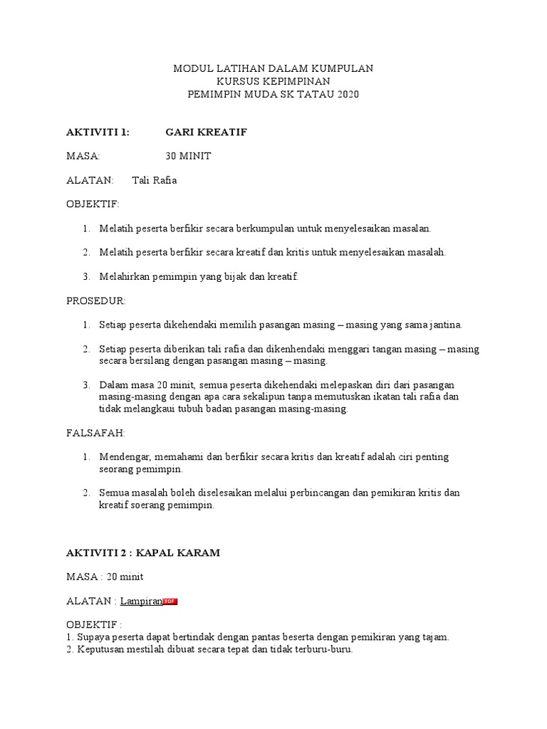 Modul LDK Pemimpin Muda | PDF | Karier & Perkembangan