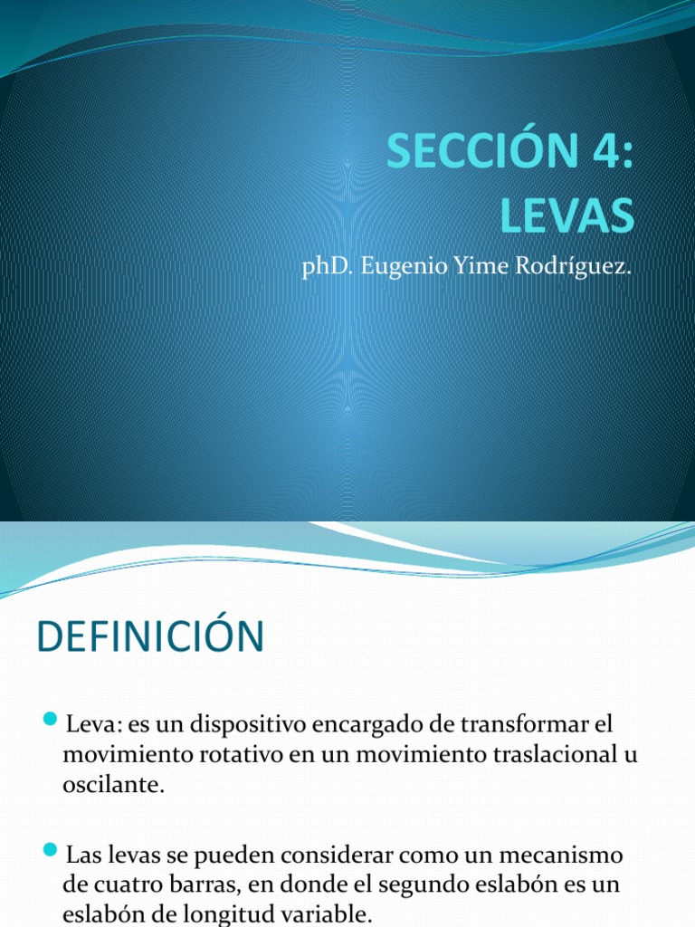 Clase 06 Mecanismos Levas Pdf Aceleración Velocidad