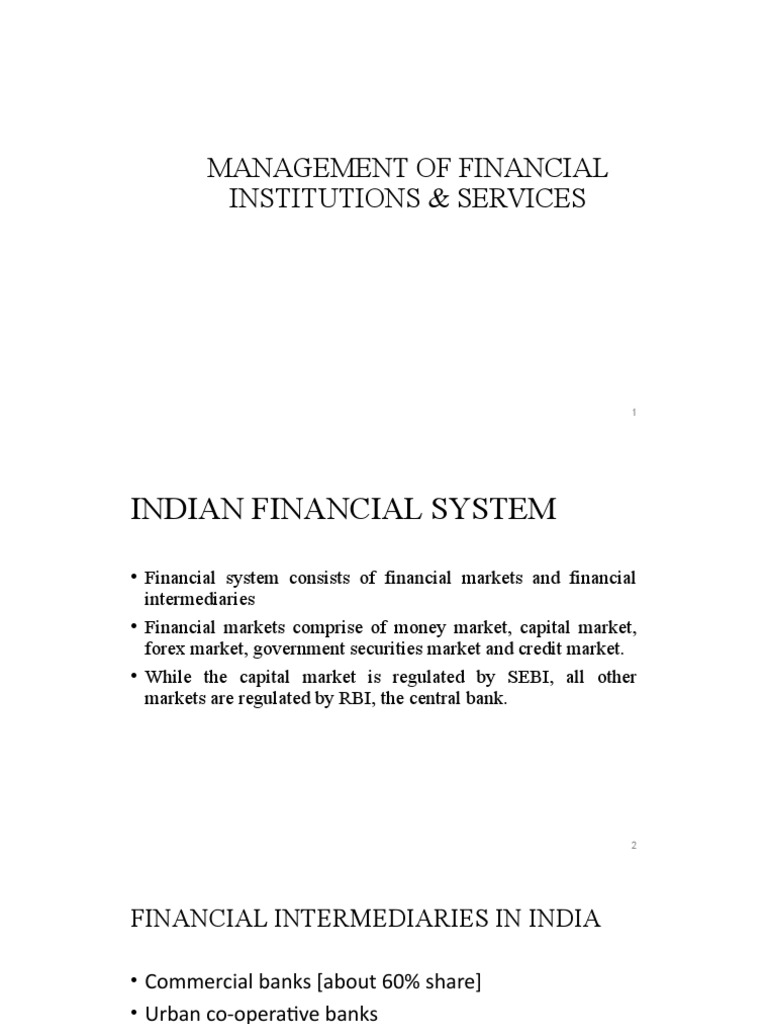Management of Financial Institutions & Services | PDF | Money Supply ...