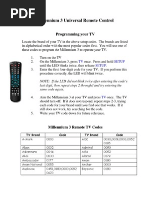Emerson Tv Remote Control Manual