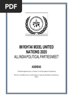 Basics of An Model United Competition, Aippm, All India Political ...