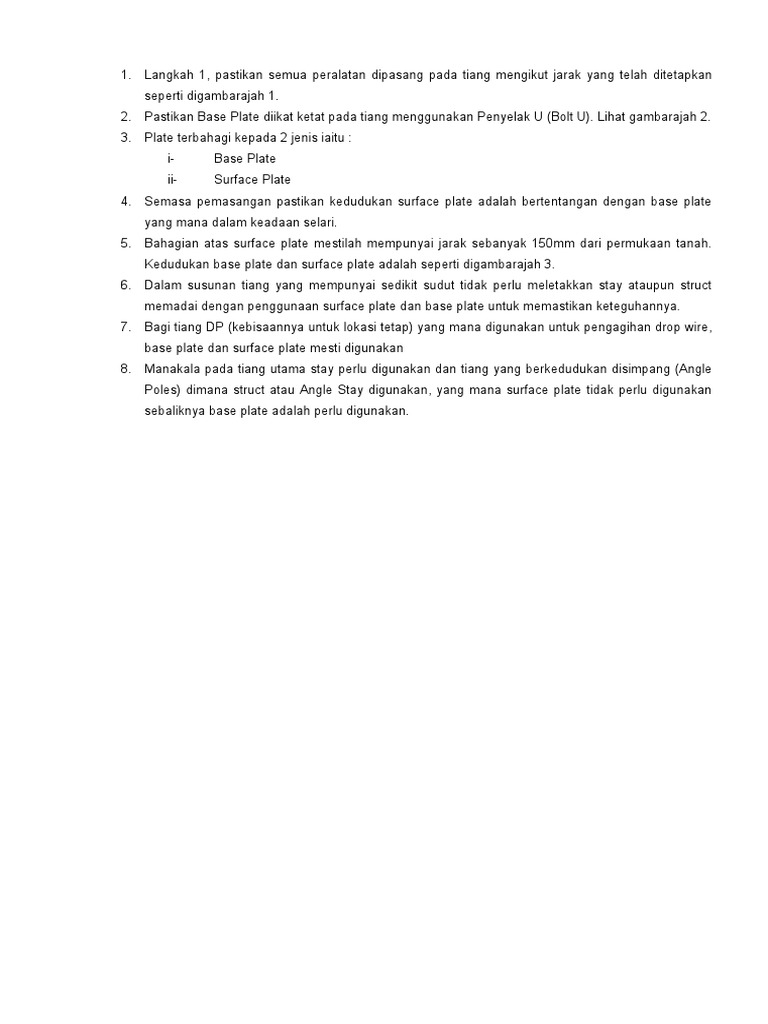 Nota Tanam Tiang Lama | PDF