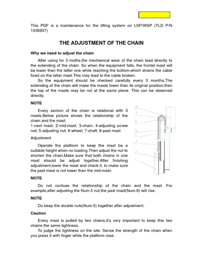 Maintenance Lifting | PDF | Teaching Methods & Materials | Science ...