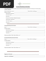 Beneficiary Change Request Form | PDF | Social Security (United States ...
