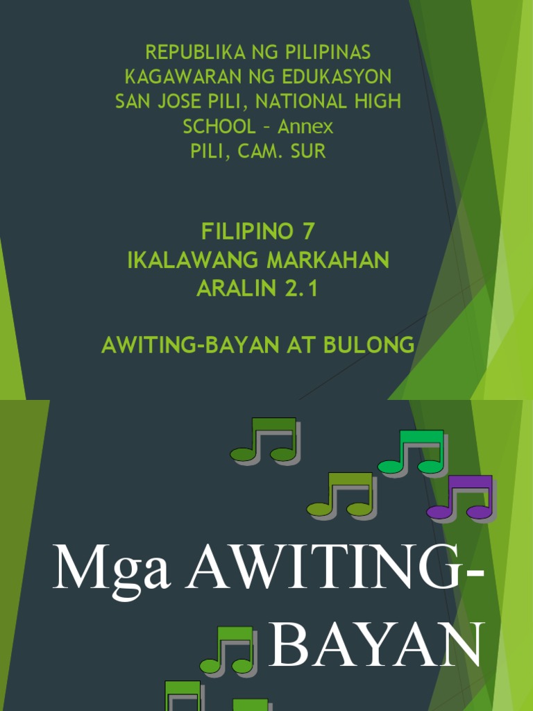 Awiting Bayan | PDF