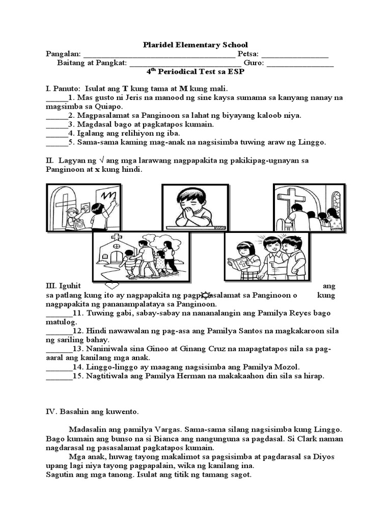 PT - Esp 1 - Q4 | PDF