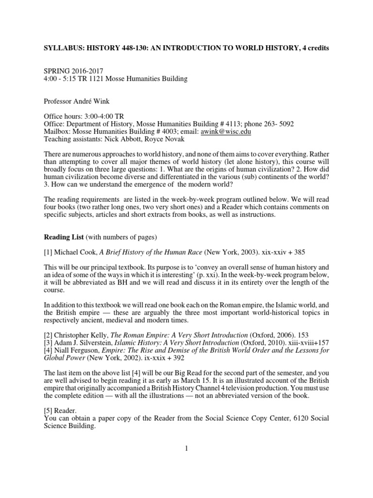 An Introduction To World History PDF | PDF | Empire | Test (Assessment)