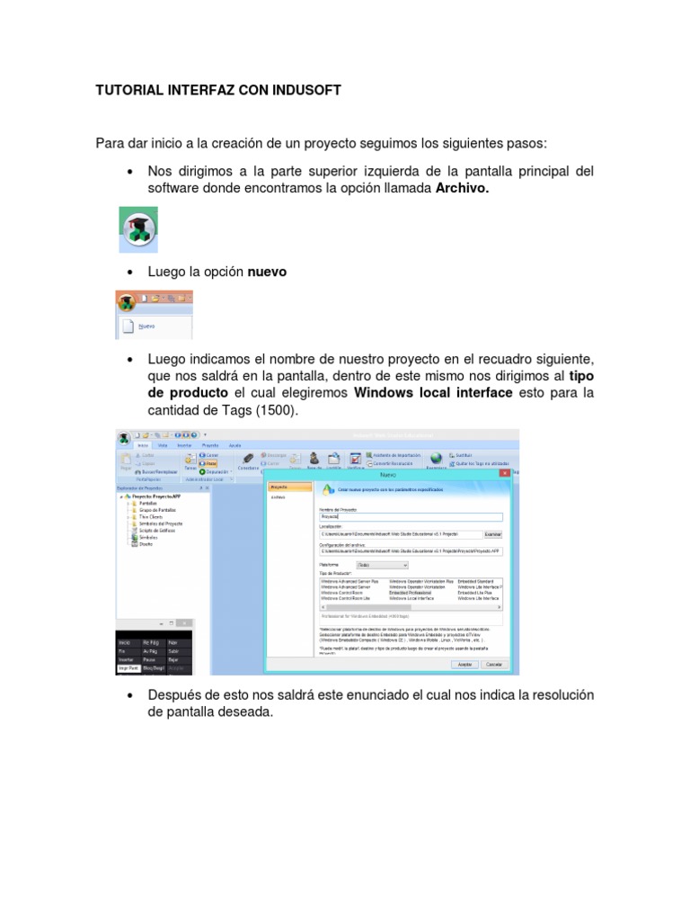 Tutorial de Interfaz con Indusoft | PDF