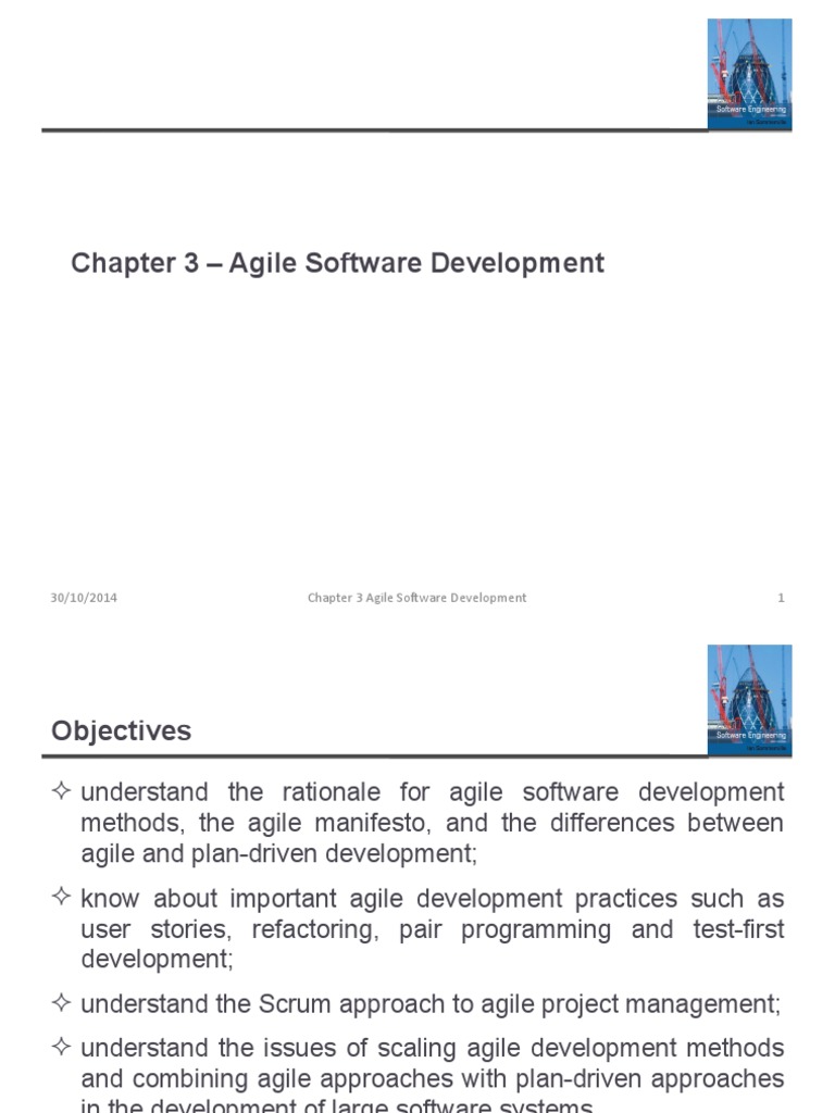 Chapter 3 Agile Software Development 1 30/10/2014 | PDF | Scrum ...