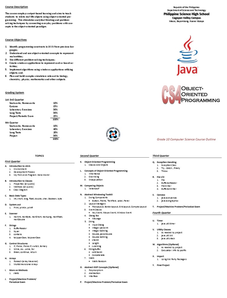 Computer Science PDF | PDF | Object Oriented Programming | Object ...