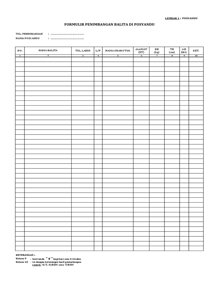 Form Timbang PDF | PDF