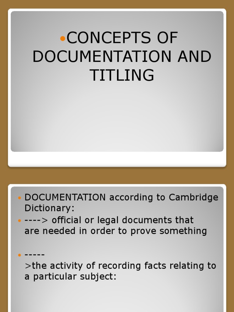 Documentation and Titling | PDF | Notary Public | Deed