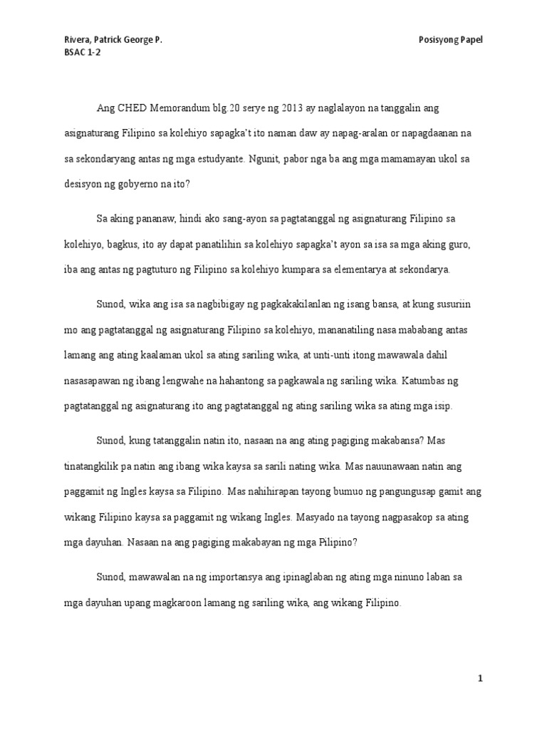 Ang CHED Memorandum BLG | PDF