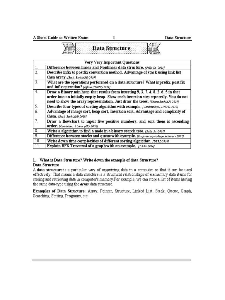 Data Structuret1 Pdf Queue Abstract Data Type Time Complexity
