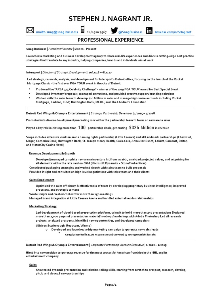 Marketing and Business Development Expert | PDF | Sales | Customer ...