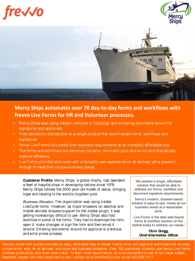 MercyShips PDF | PDF | Information Science | Business