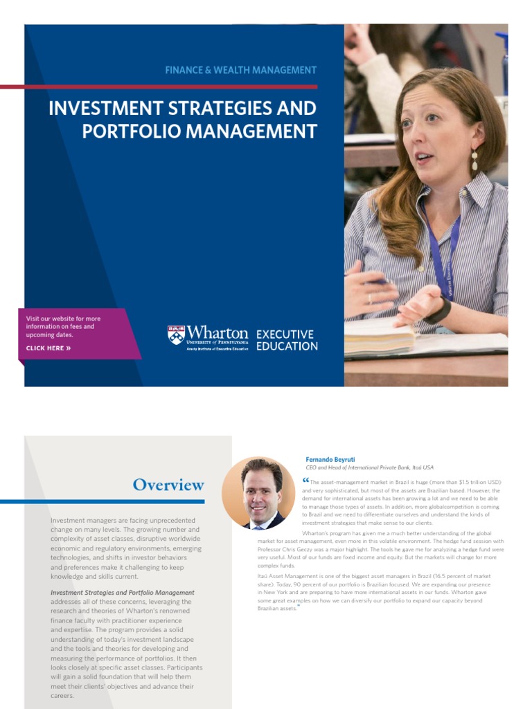 Wharton Investment Strategies and Portfolio Management | PDF ...