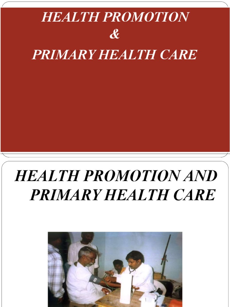 Health Promotion and Primary Health Care | PDF | Preventive Healthcare ...