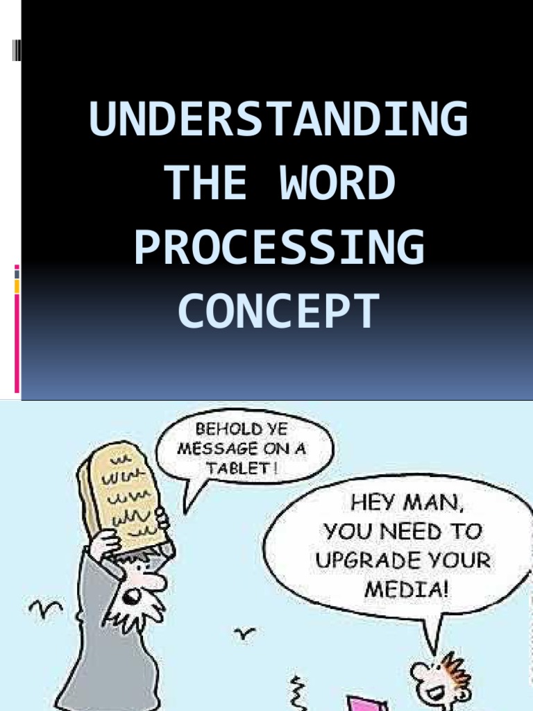 Introduction to Word Processing Concepts | PDF | Career & Growth ...