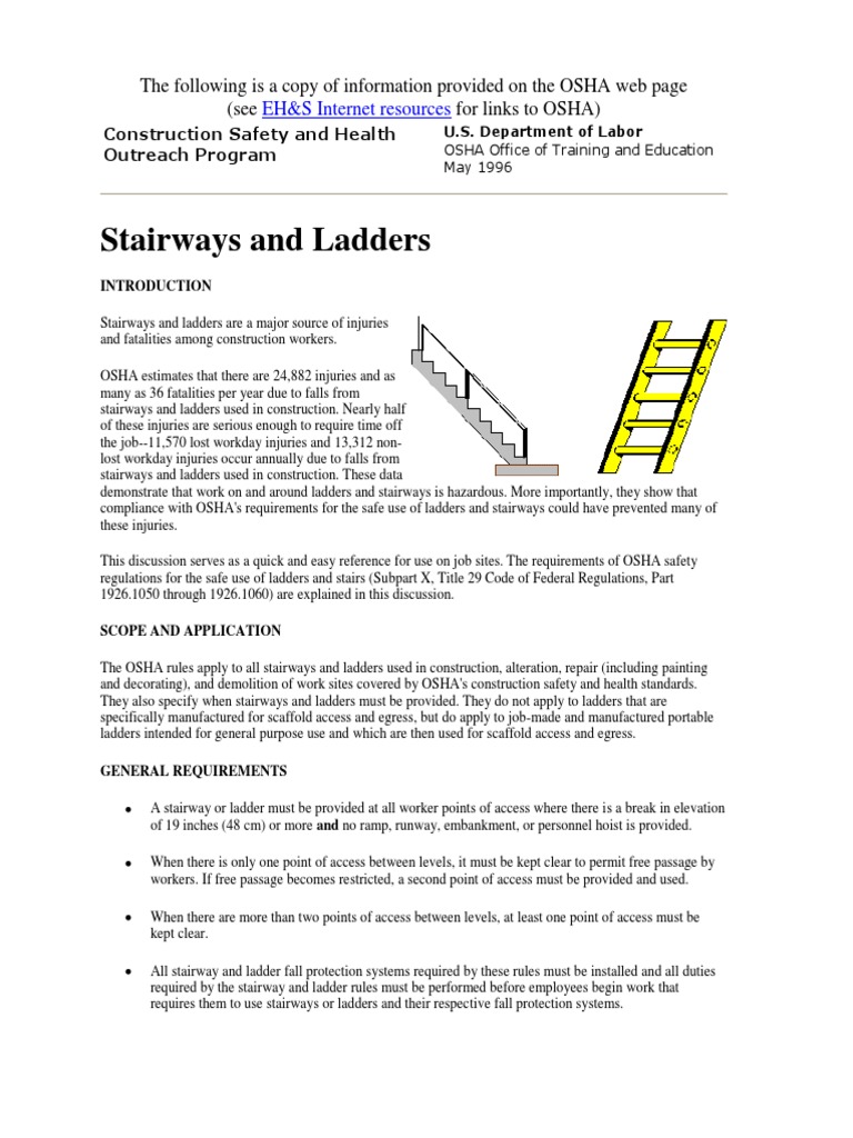 Stairs OSHA PDF | PDF | Stairs | Occupational Safety And Health ...