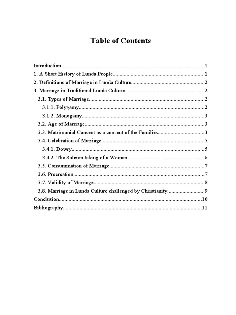 Marriage in Lunda Culture | PDF | Marriage | Eucharist