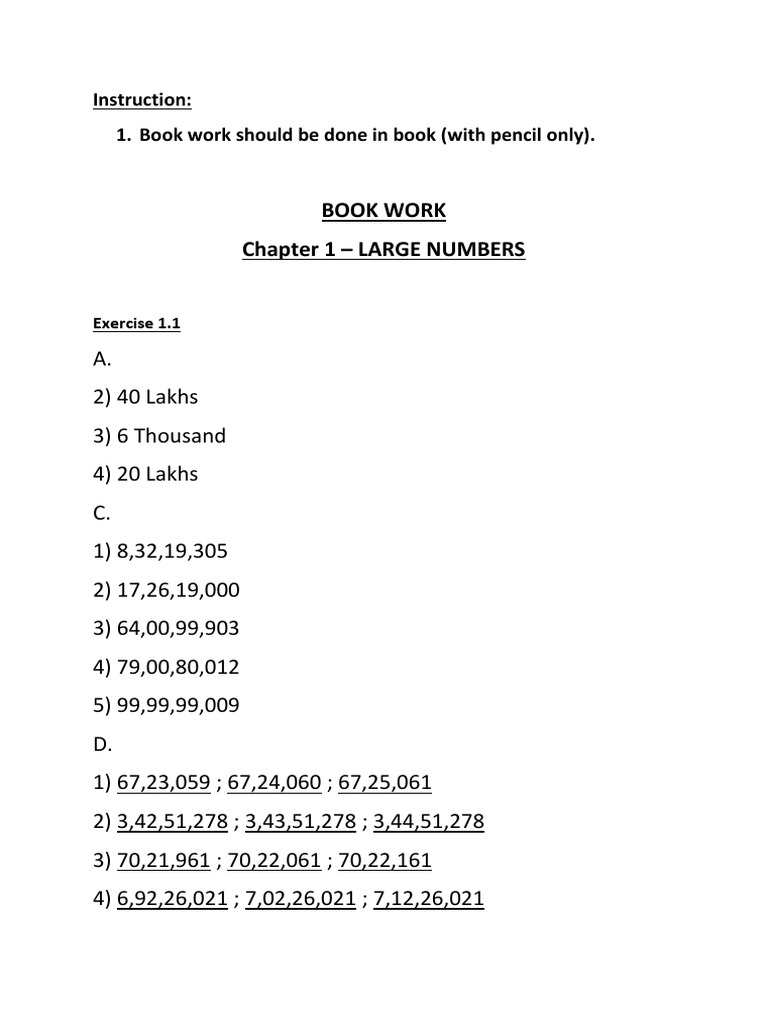 CLass 5th - Maths PDF | PDF