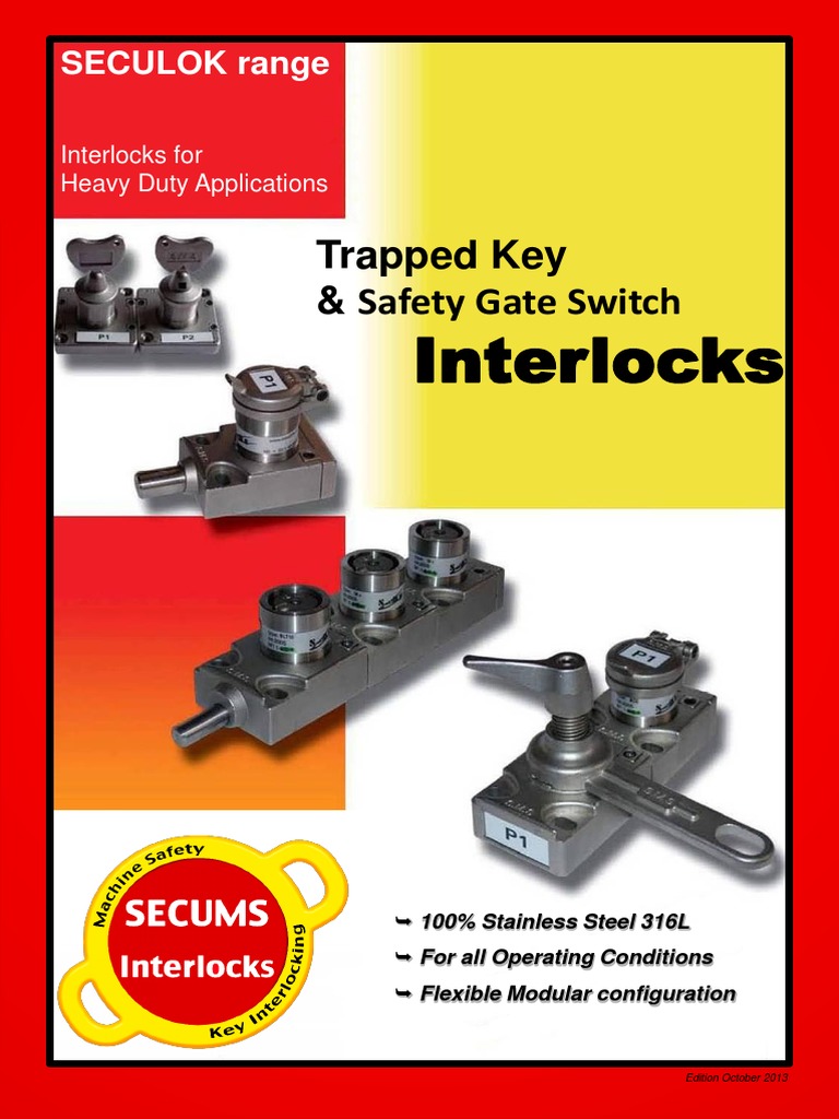 Interlocks: Trapped Key & Safety Gate Switch | PDF